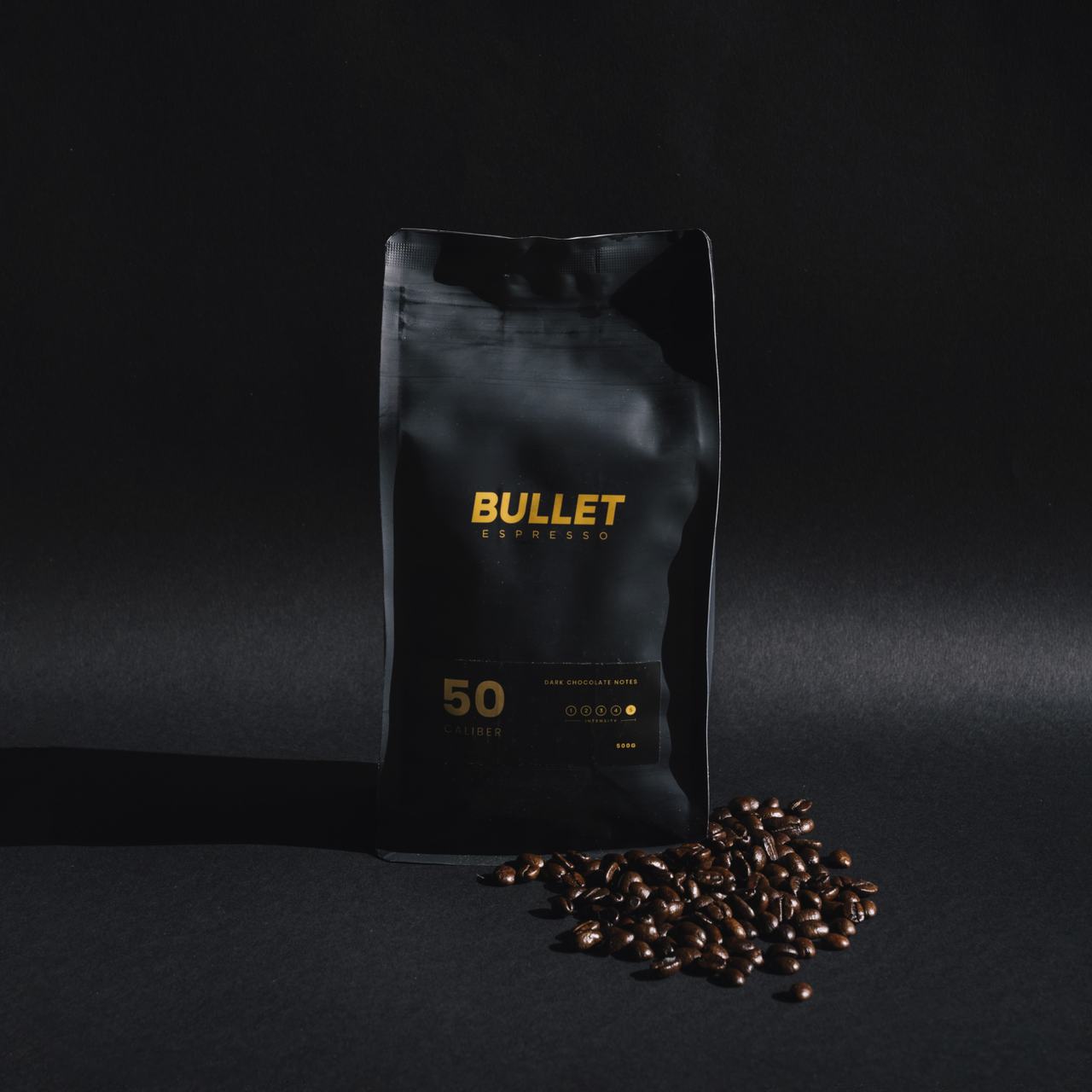 50 Caliber: The Detonator | Dark Roast Coffee Beans | BULLET Espresso ...